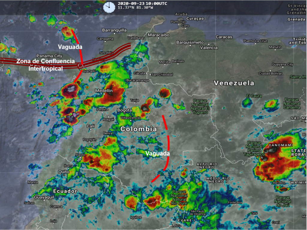 Pronóstico meteorológico para Colombia 23 de septiembre de 2020 • Canal ...