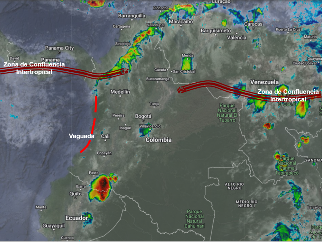 Pronóstico meteorológico para Colombia 31 de octubre de 2022. • Canal Clima
